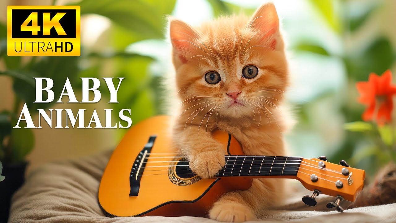 Beautiful Baby Animals Of The Earth With Relaxing Music (Colorfully ...