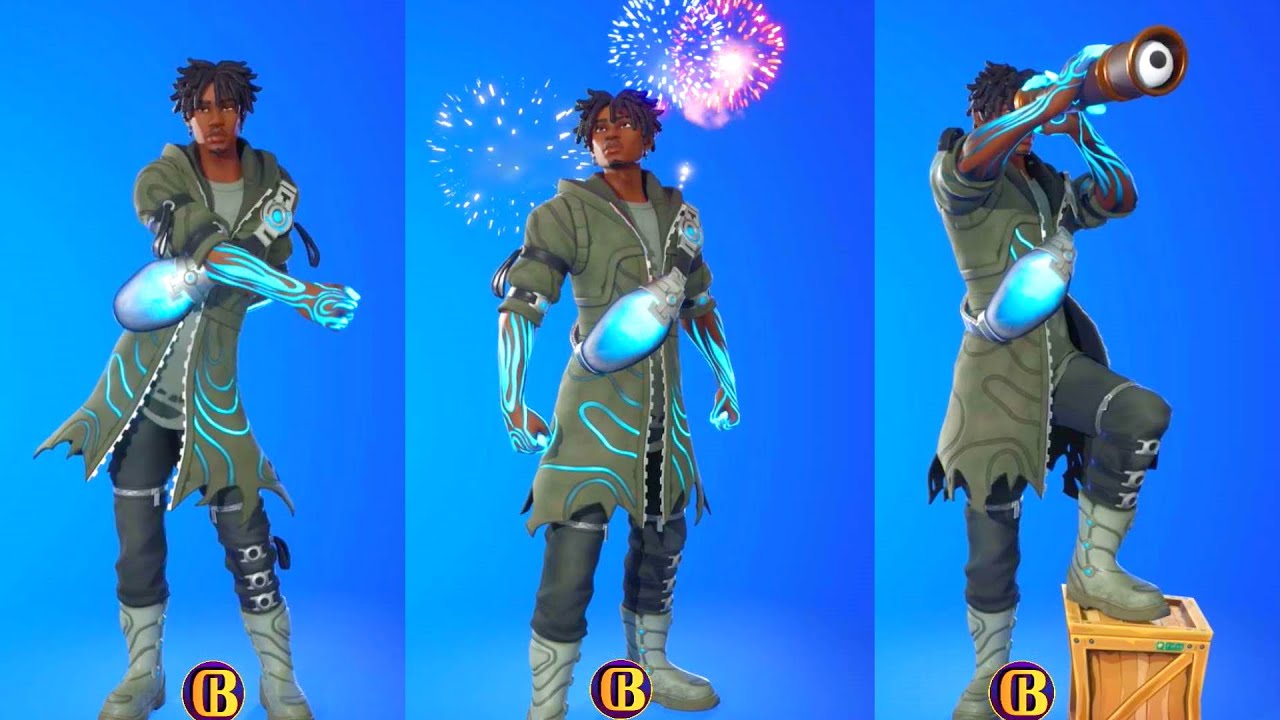 New TRACE Performs All Emotes & Dances in Fortnite - YouTube