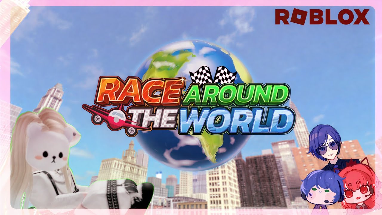 🔴 Let's see who reaches the end first !! Race Around Da World ROBLOX 🌸 ...