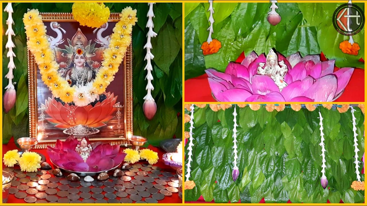 Betel Leafs Backdrop For Pooja At Home Low Cost Backdrop Decoration Ideas Keerthi Telugu betel-leafs-backdrop-for-pooja-at-home-low-cost-backdrop-decoration-ideas-keerthi-telugu
