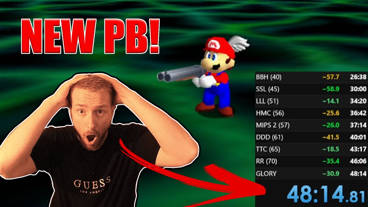 Completing Mario 64 In 48 Minutes With A Shotgun! - YouTube