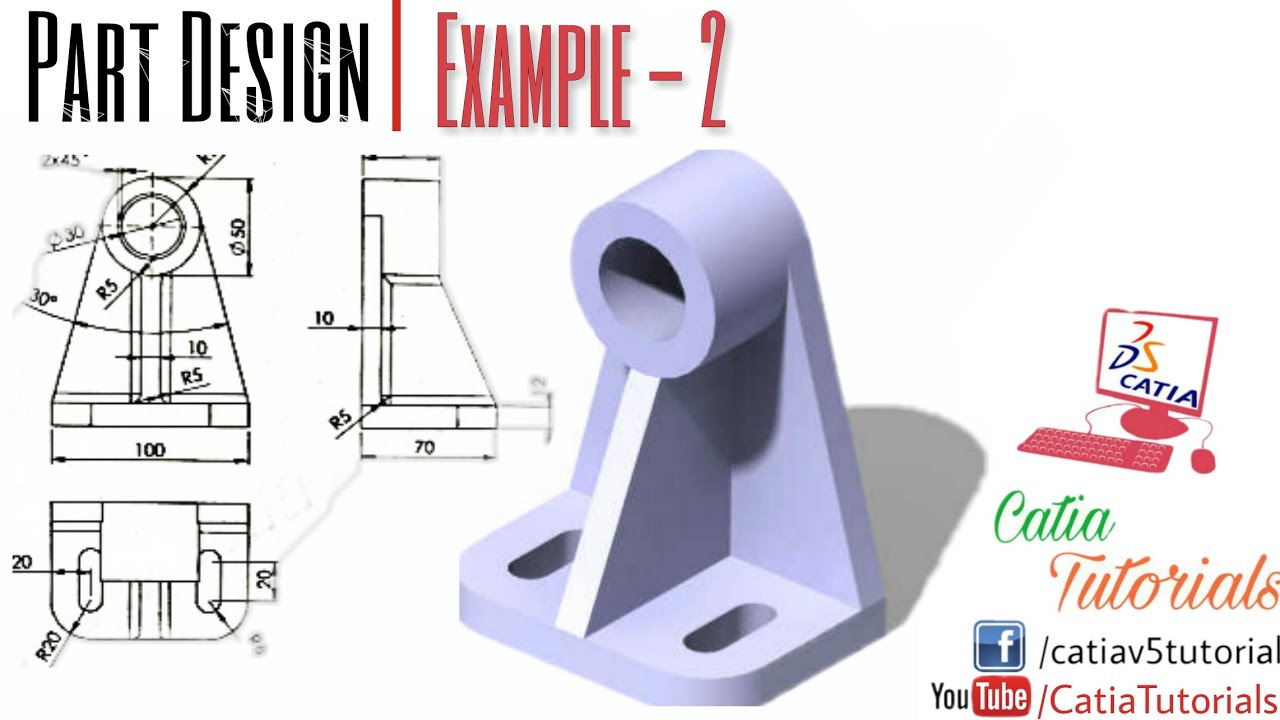Part Design 2 for Beginners| Catia Tutorials - YouTube
