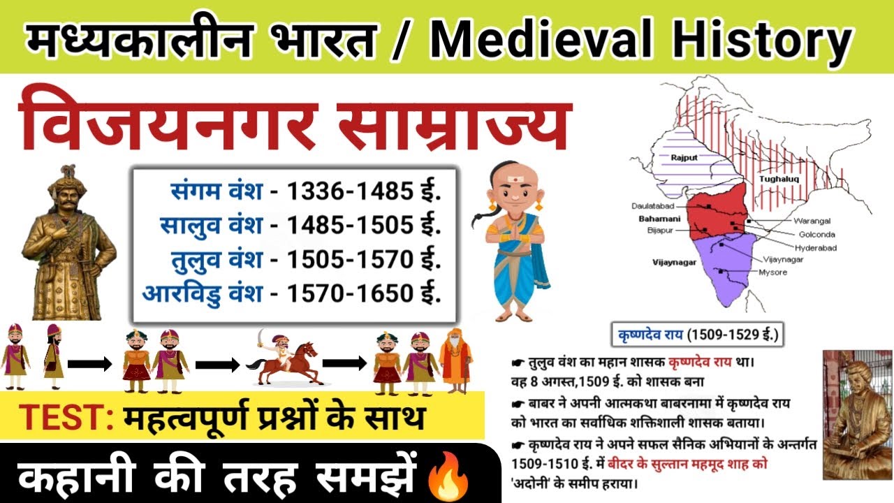 विजयनगर साम्राज्य का इतिहास | vijaynagar samrajya | vijaynagar empire ...