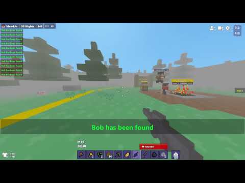 Playing 99 Nights In The Forest in Bloxd io (didnt end well)