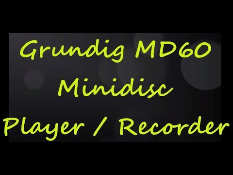 Grundig MD60 Minidisc - YouTube