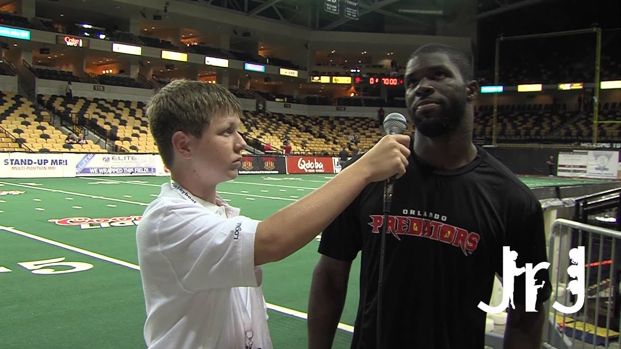 Jr. Journalism Logan Porter Interviews Orlando Predators WR:Kendal ...