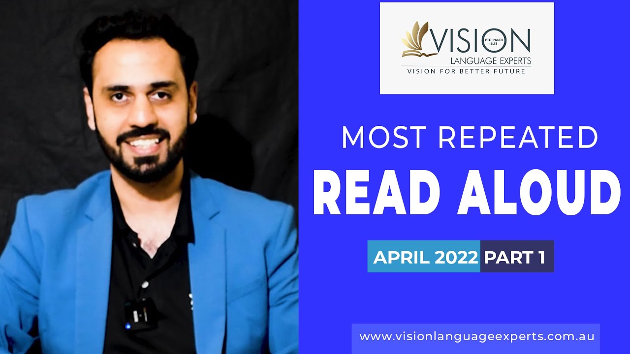 Read Aloud Practice Exam Questions for April 2022 | PTE Speaking Read ...