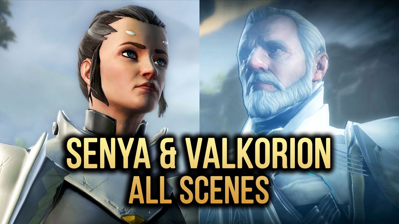 SWTOR Knights of The Fallen Empire - Senya & Valkorion (all scenes ...