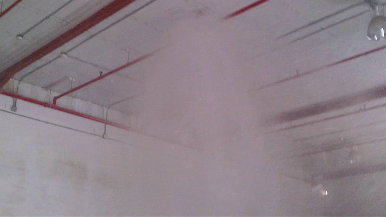 SPRINKLER SYSTEM TEST WAREHOUSE - YouTube