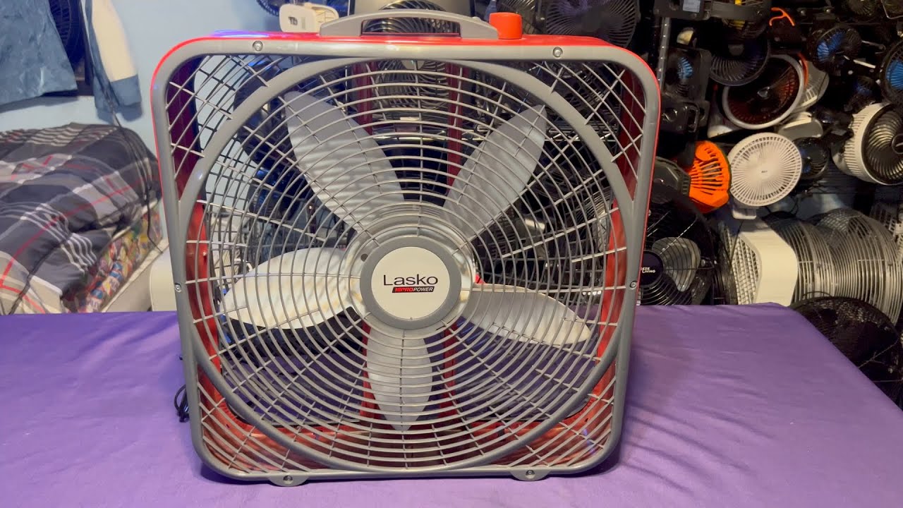 Pro Power Lasko box fan - YouTube