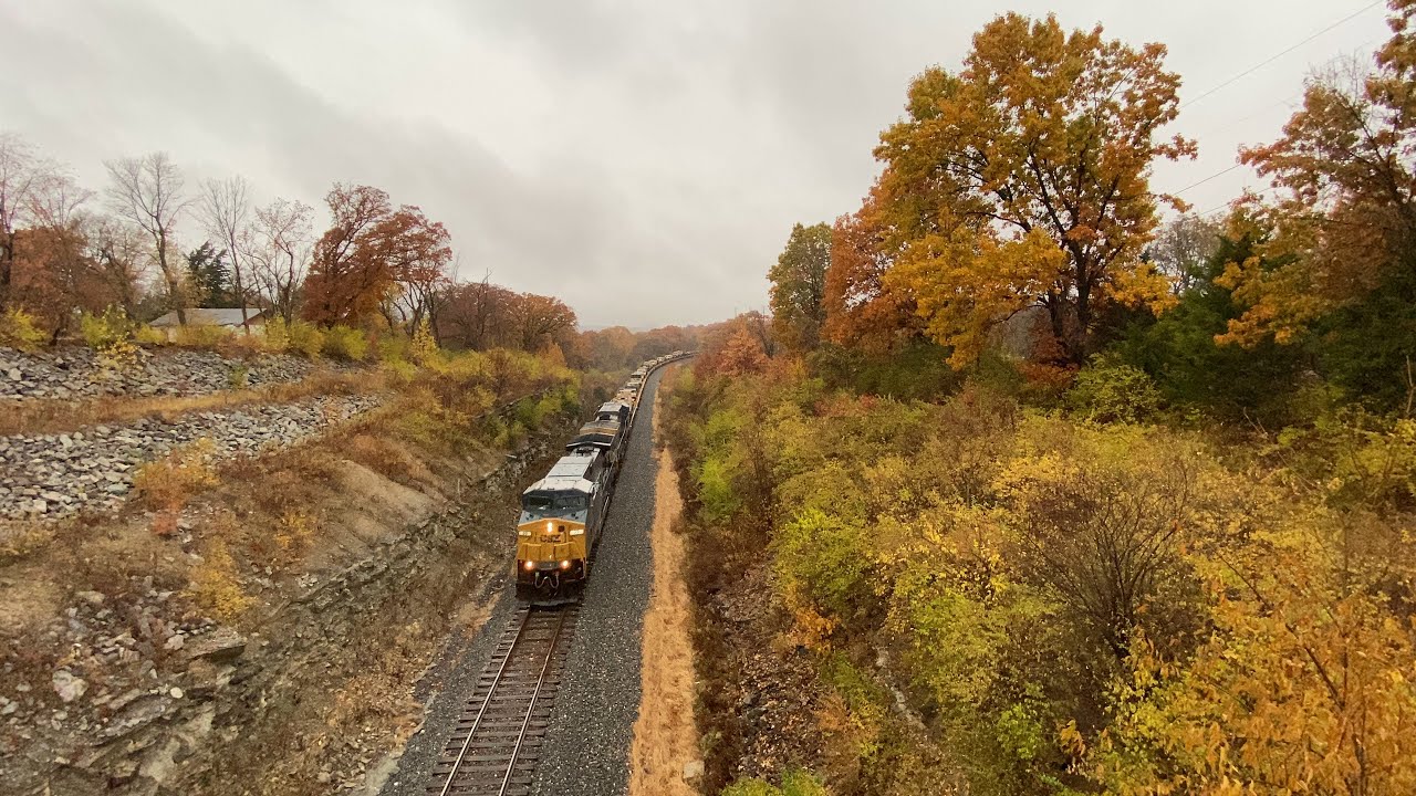 CSX 99 leads a Military down the the KCS Pittsburgh Subdivision in ...