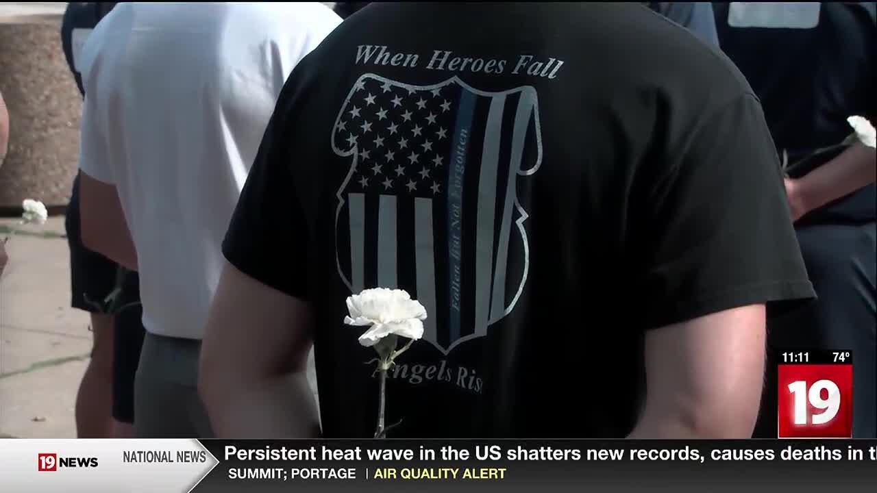 Cleveland community remembers fallen officer Ritter ahead of funeral ...