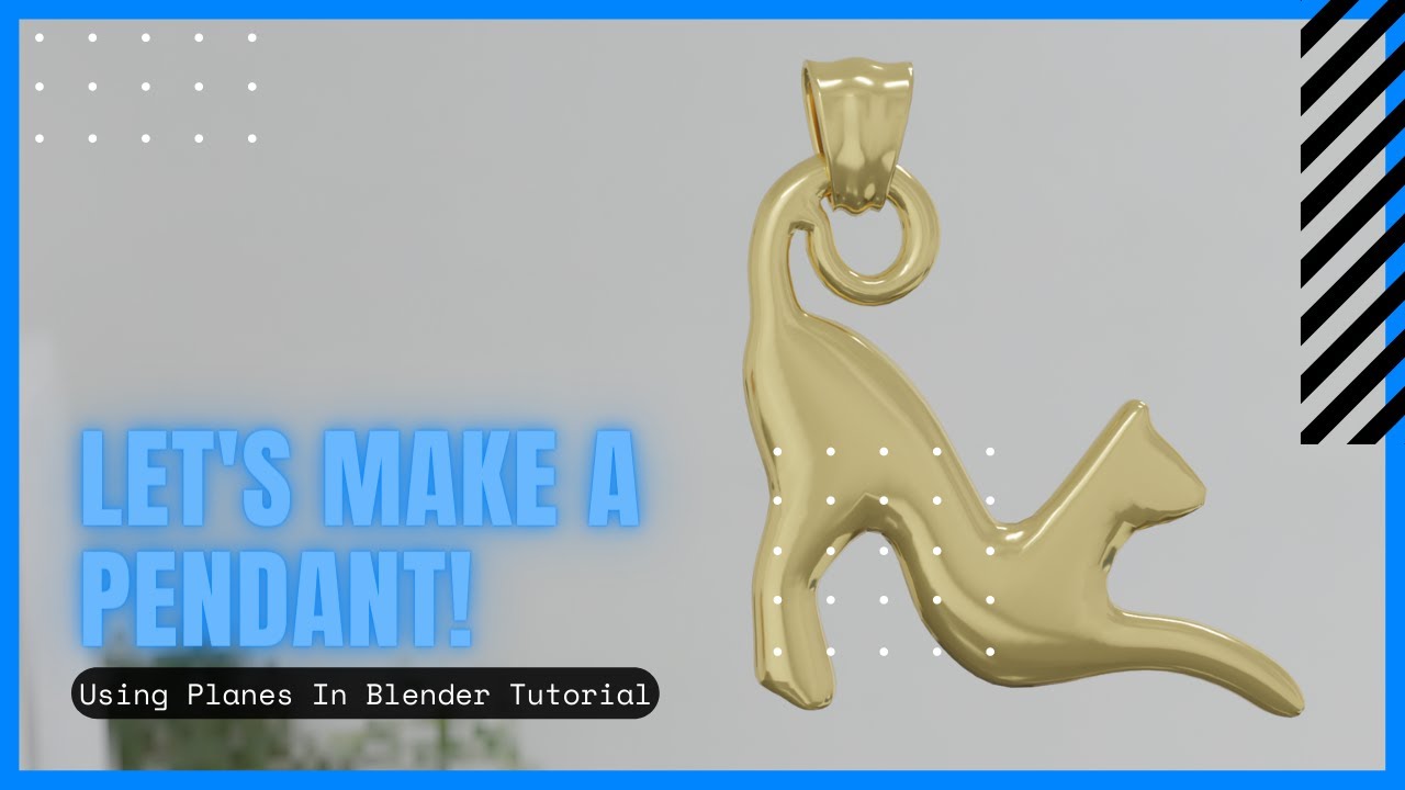 3D Model A Cat Pendant: Blender Beginner Tutorial - YouTube