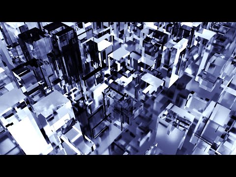 Light Glass Geometric Abstract Loop Animation Background