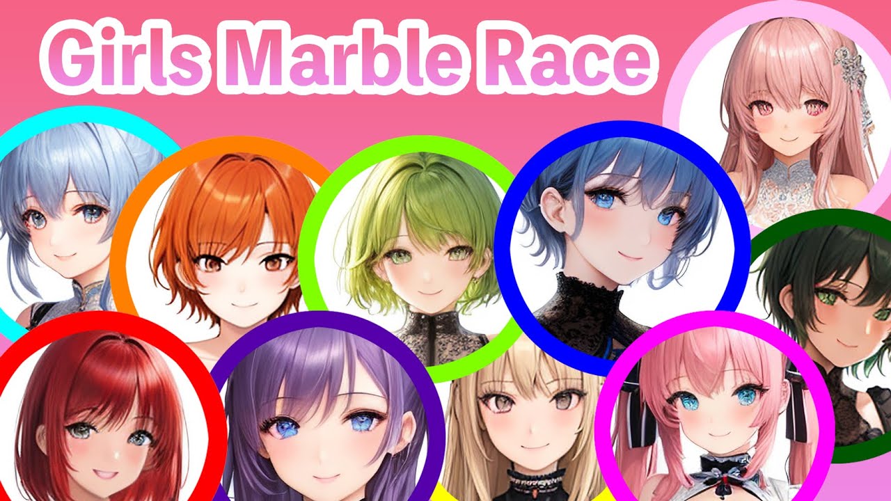 1 Round 1girl elimination - girls marble race- - YouTube