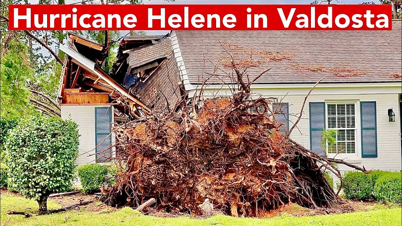 Hurricane Helene Damage in Valdosta, Georgia! - YouTube