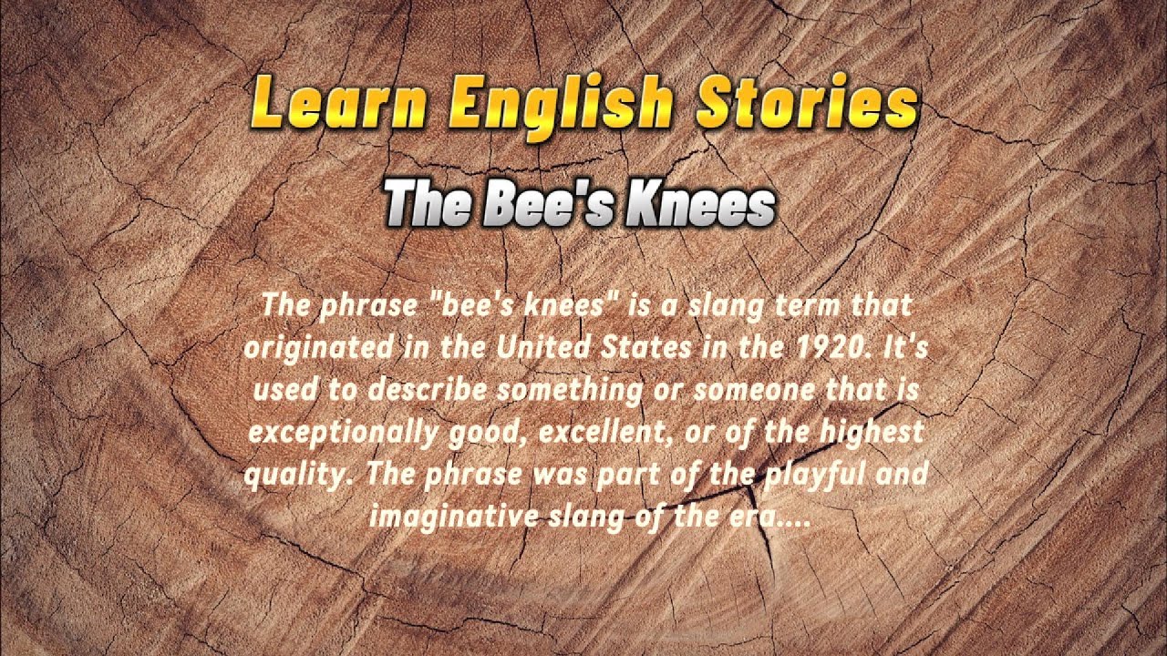 What Does "BEE’S KNEES" Mean? 🐝English Listening and Speaking Practice ...