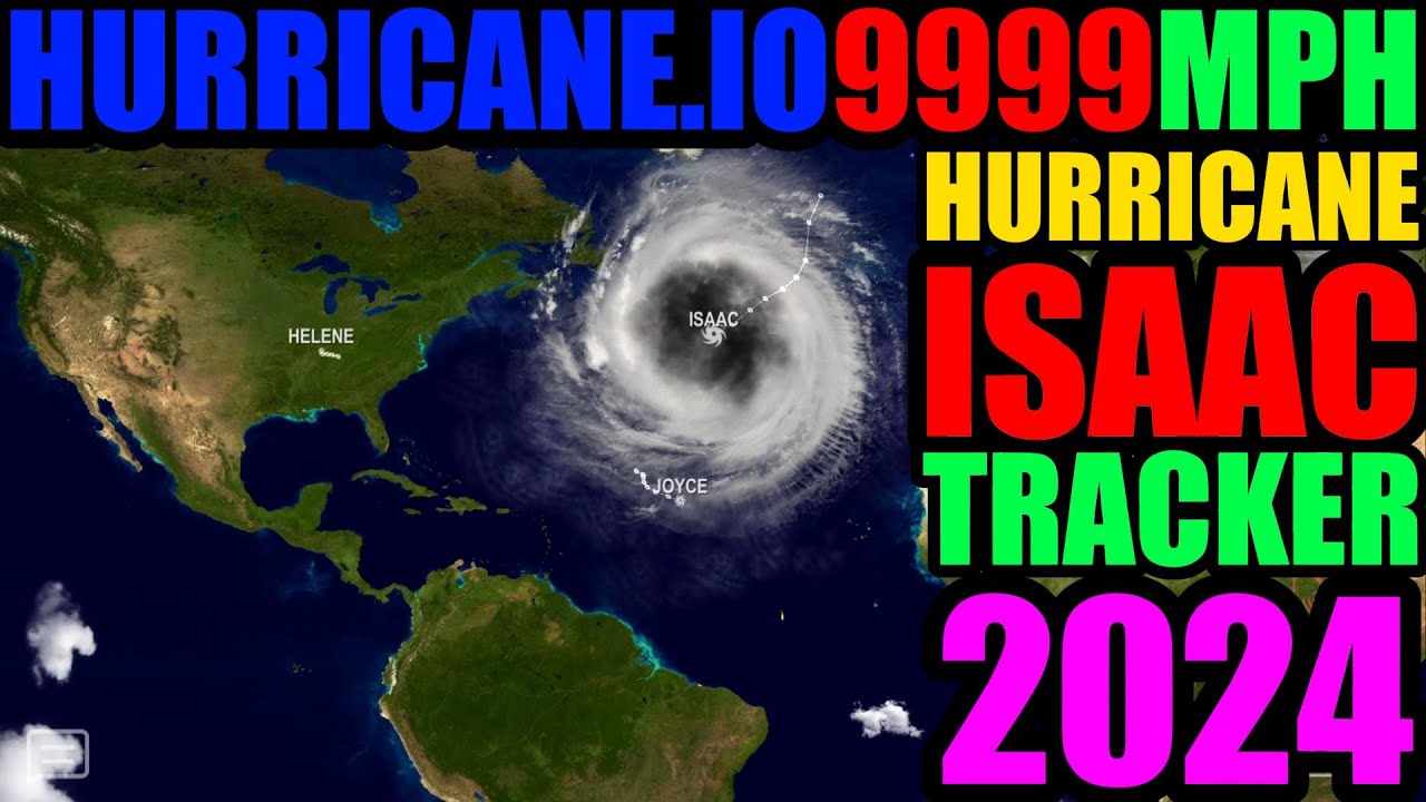 Tracking Hurricane Isaac 9999 MPH 2024｜#hurricaneio #颱風io - YouTube
