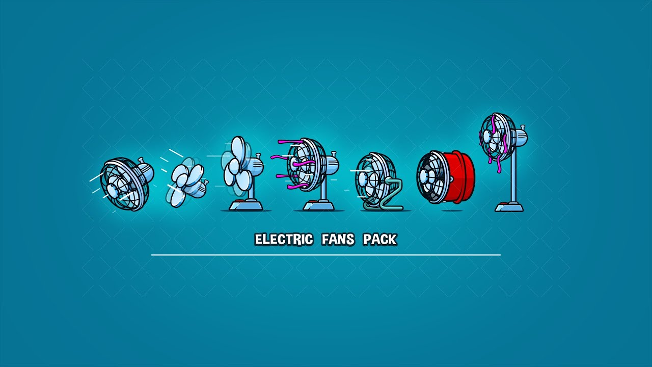 animated electric fans - YouTube