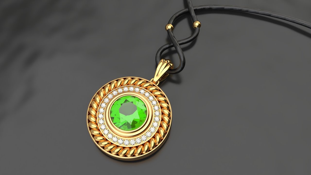 How to make 3D gemvision jewelry design matrix 9 | gold pendant design ...