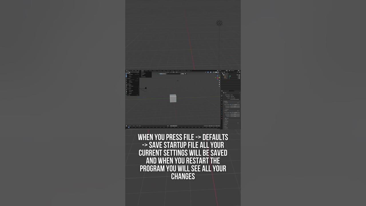 How to Save Startup File Settings in Blender (Quick Guide) #blender #3d #tips #tutorial #save # ...