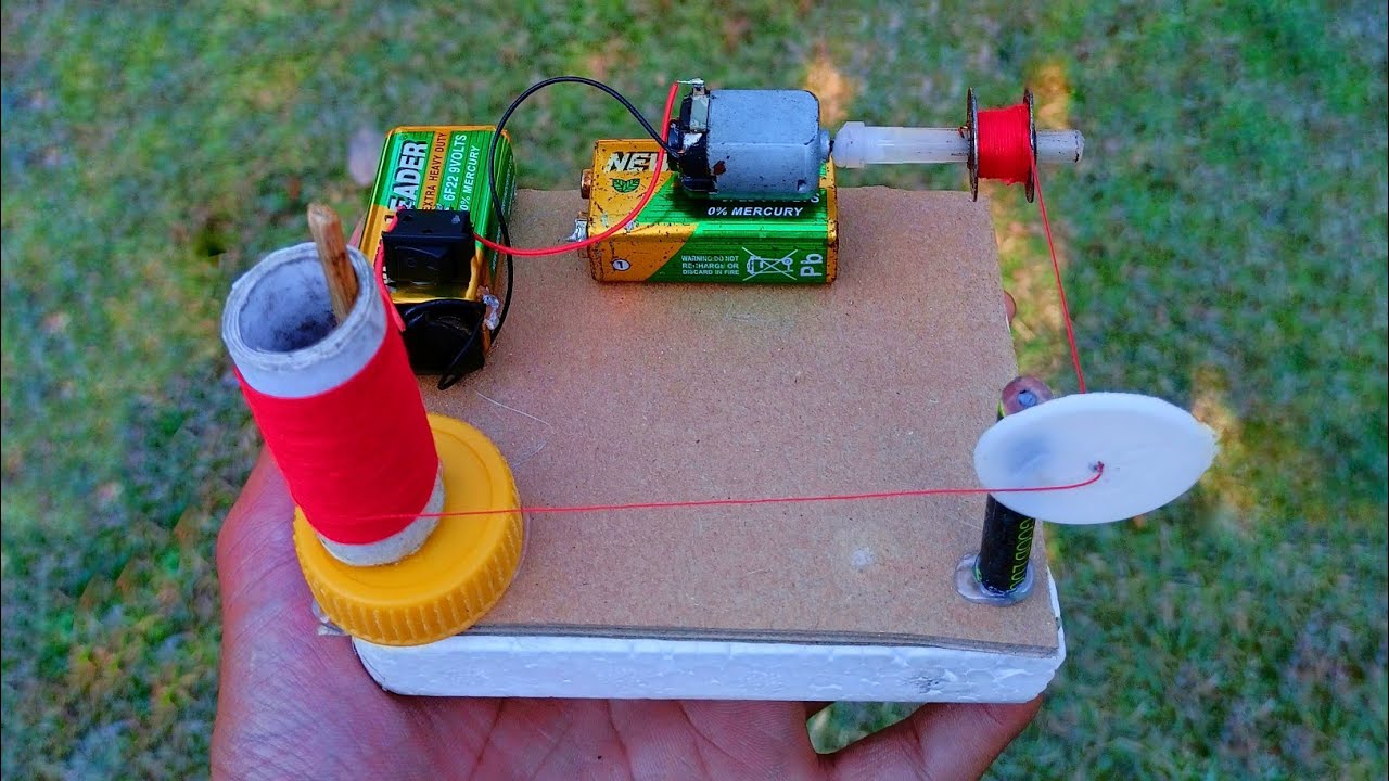 Brilliant idea with Motor || Rebbon Twisting Machine - YouTube