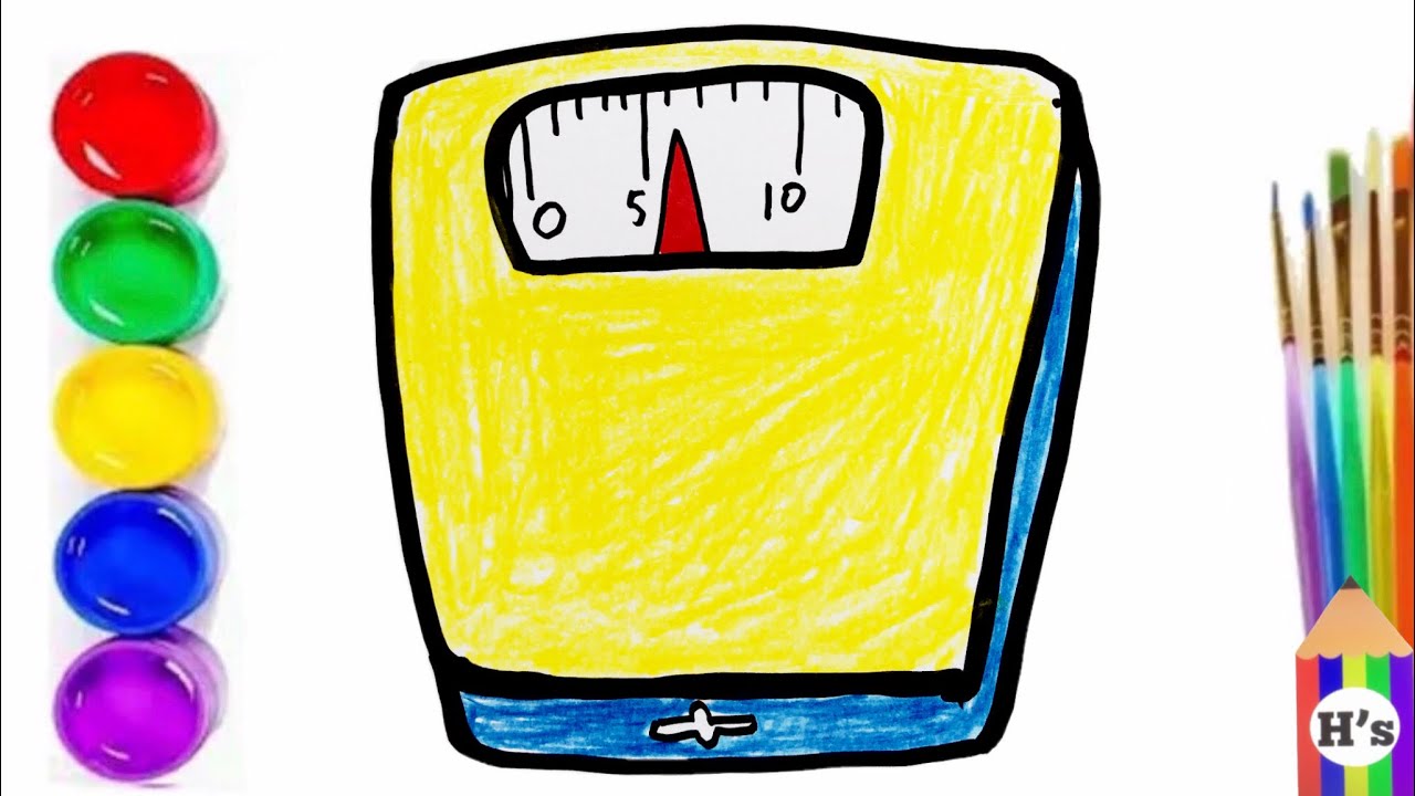How To Draw a Cute Scale | масштаб для рисования для детей | Bolalar ...