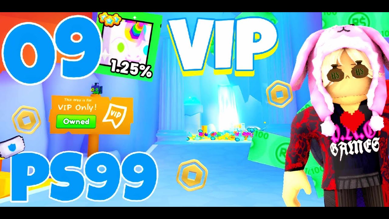 💸KUPIŁEM VIP'A! ORAZ EXCLUSIVE EGG!💲| Pet Simulator 99 (Roblox) #09 ...