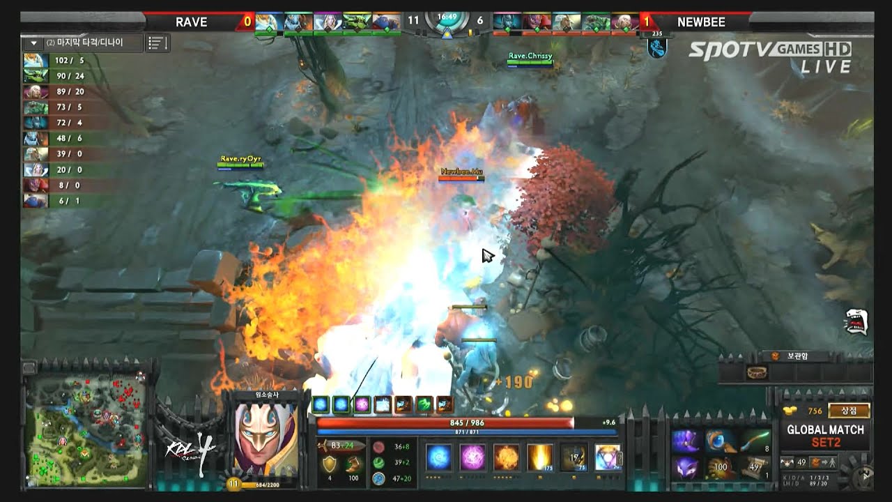 [KDL] 티어1 : 글로벌매치 2경기 RAVE vs NEWBEE -도타2,EsportsTV - YouTube