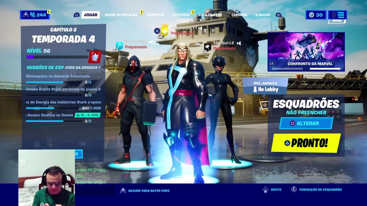 Fortnite Vision Esports fazendo teste com Guilherme_ofc - YouTube