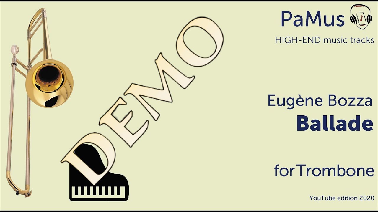 Eugene Bozza: Ballade for trombone and piano - YouTube