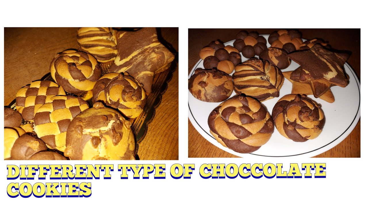 DIFFERENT TYPE OF CHOCCOLATE COOKIES RECIPE/SUPER CREATIVE - YouTube