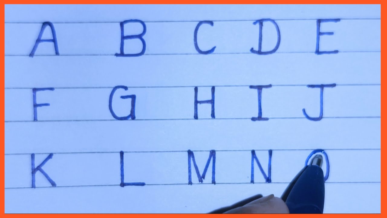 Alphabet ABCD/write alphabet letter/how to write alphabet letters ...