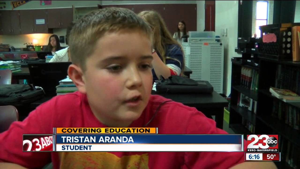 Standard Middle School students get Chromebooks - YouTube