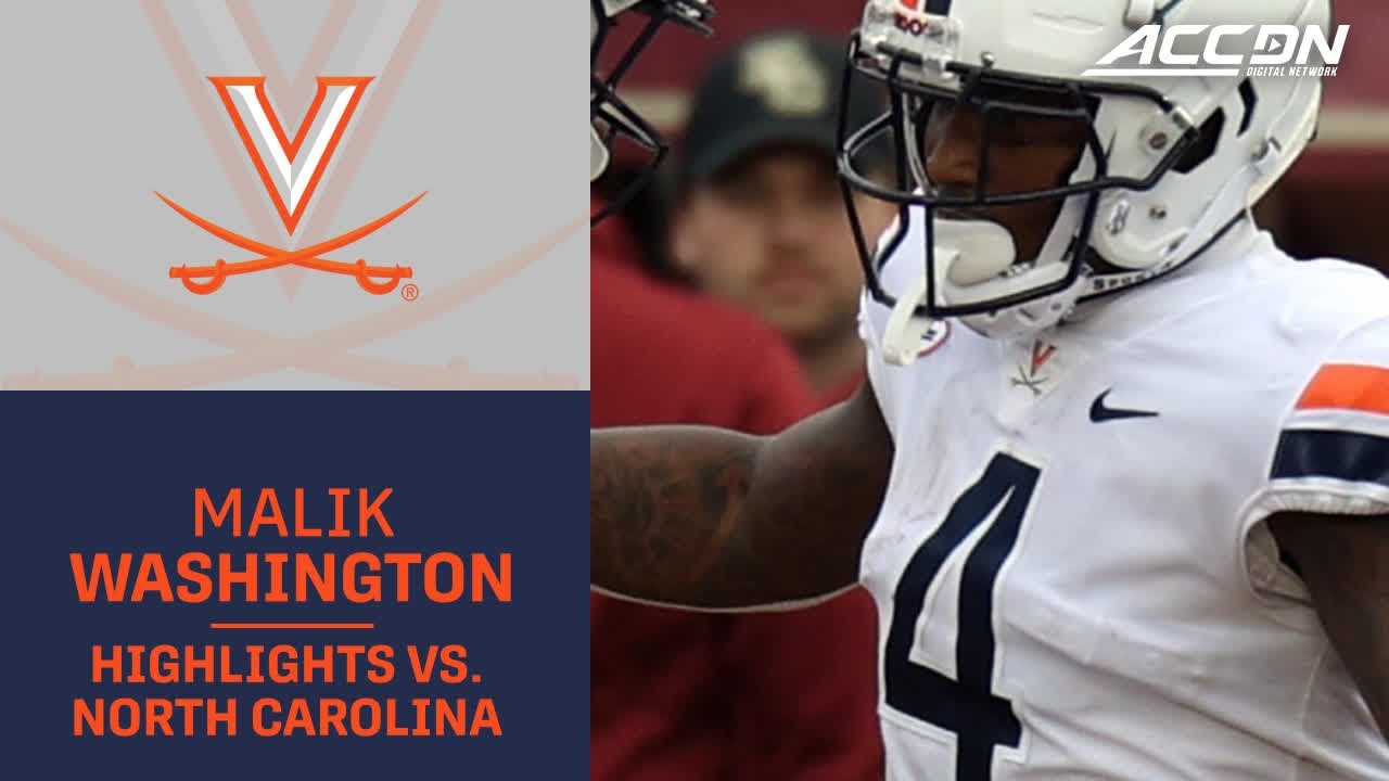 UVA Wide Receiver Malik Washington Catches 12 Passes For 115 Yards ...