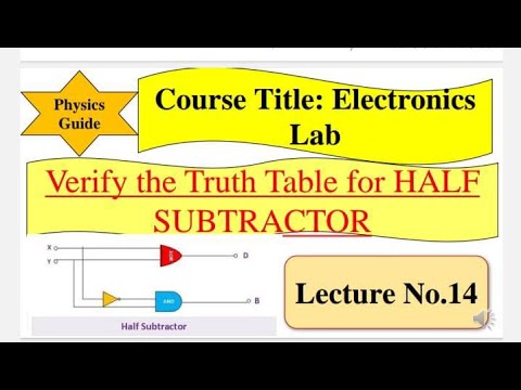 Half Subtractor Using IC Designing on a Breadboard Performance l ...