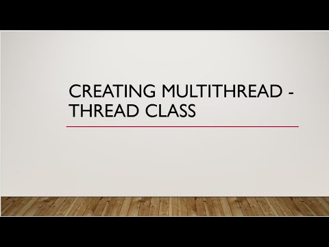 Multithread Creation using Thread Class - YouTube
