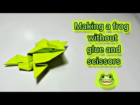 How to Make a Jumping Paper Frog | Easy Origami with A4 Paper.🐸 ️🔥 ...