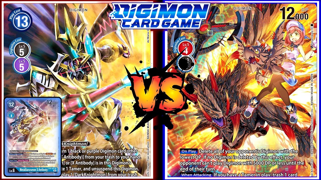 DarkKnightmon/MetalGarurumon X vs Hina Army | Digimon TCG EX3 Conquest ...