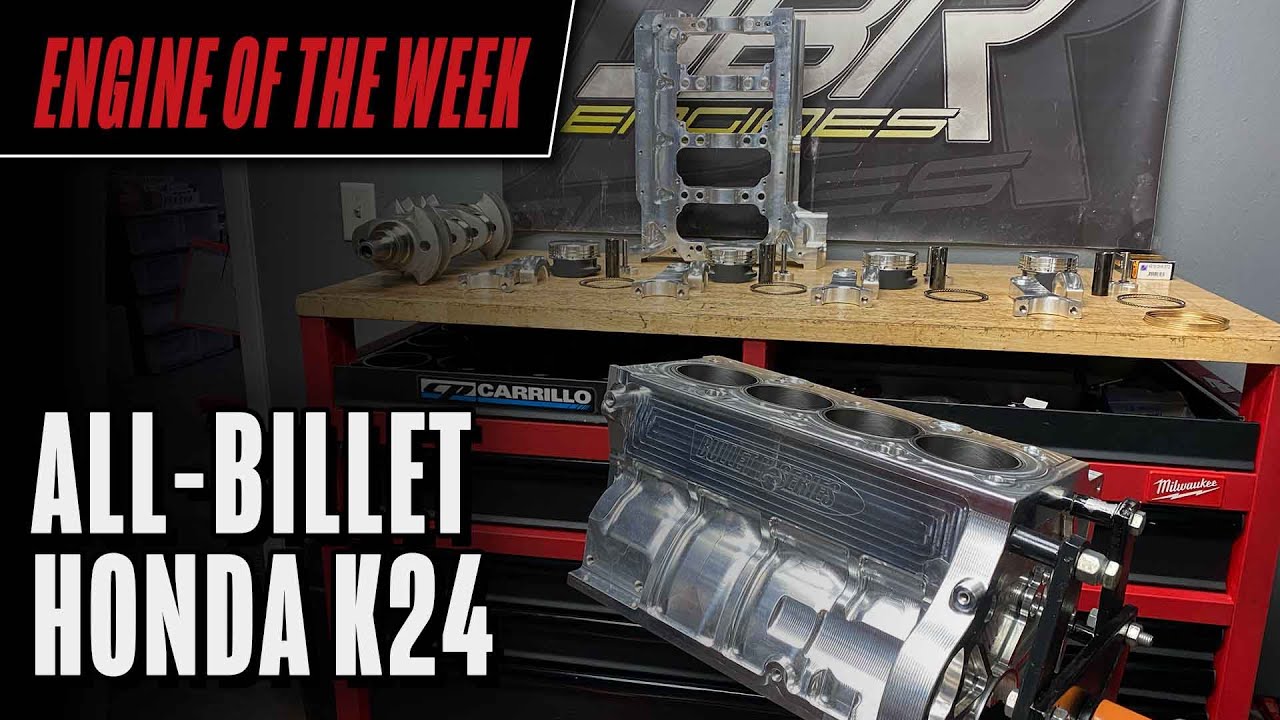 JBR Engines' All-Billet Honda K24 Engine - YouTube