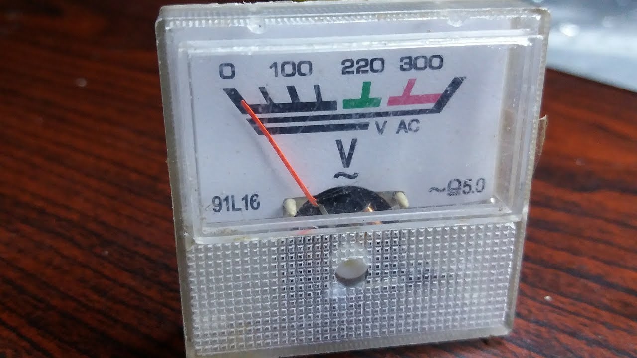 what is inside the analog voltage meter - YouTube