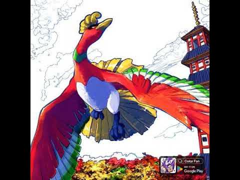 The legendary fire bird Pokemon Ho-oh - YouTube