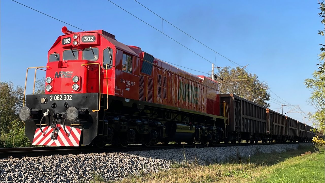 NRE (Log Rail) 2062 302, EMD G26CW, Remetinec, 27.09.2023. - YouTube