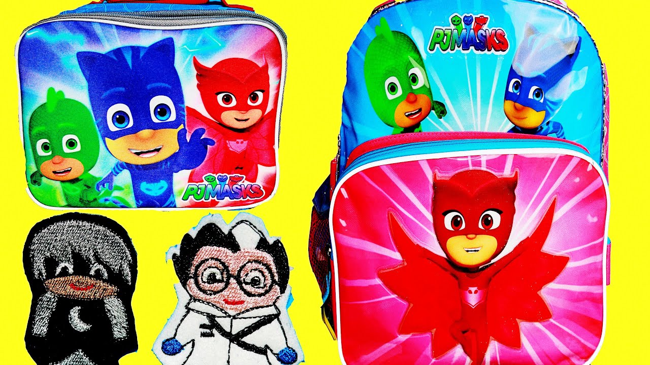 PJ MASKS + Nick Jr Shimmer & Shine SURPRISE Backpack - YouTube
