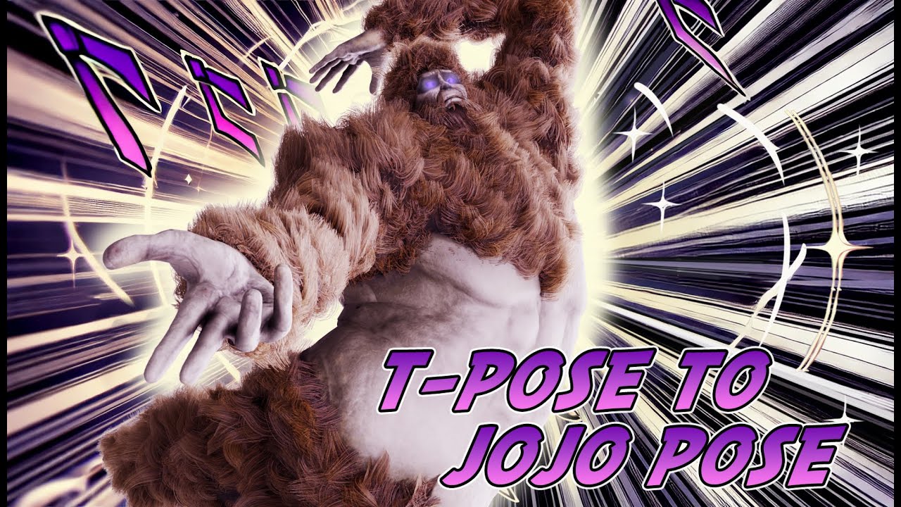 Shingeki Meets JoJo's - T-Pose To JoJo Pose Compilation - YouTube