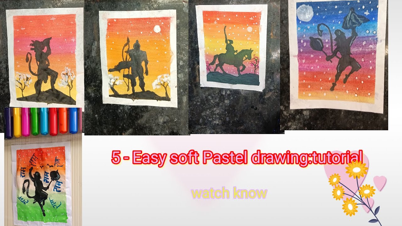 Soft Pastel drawing|| soft Pastel drawing for beginners|| soft Pastel ...