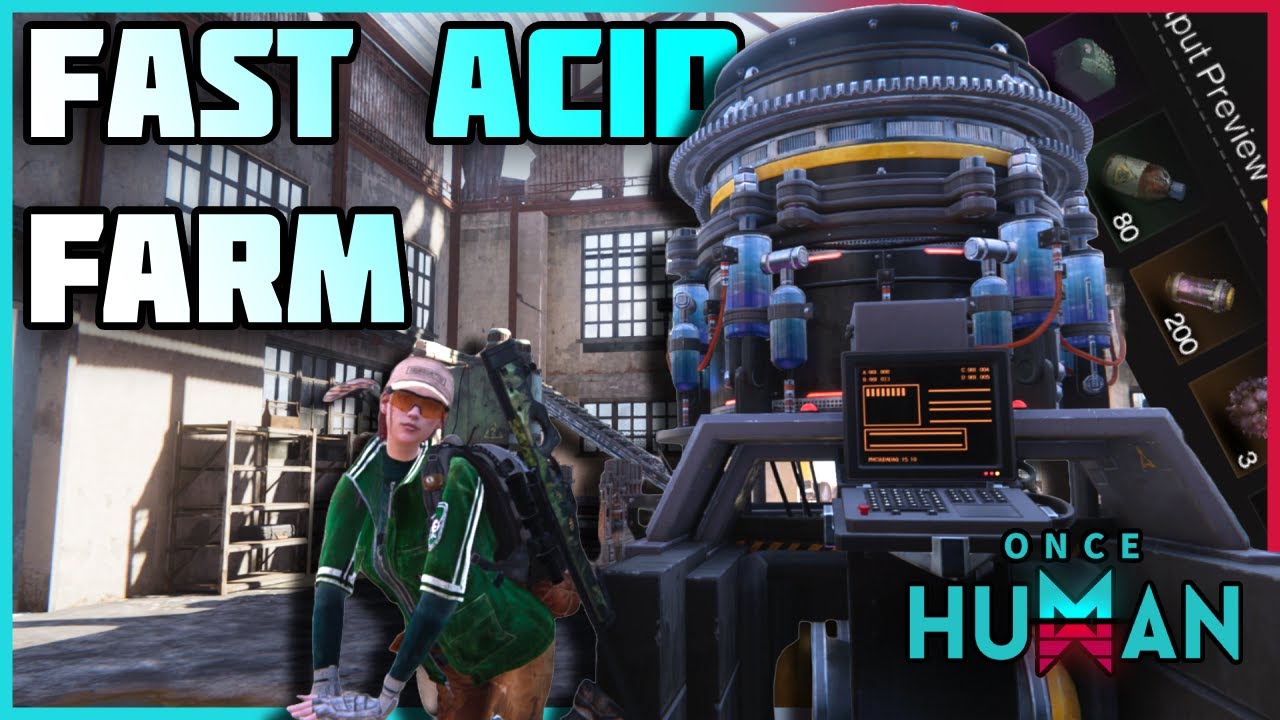 How to Farm Acid Quick and Easy || Once Human Guide - YouTube