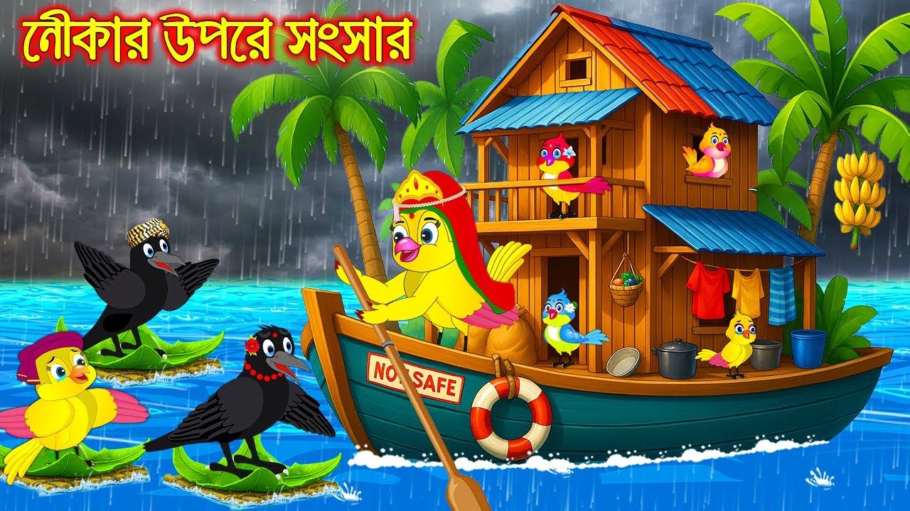 নৌকার উপর সংসার | Nowkar Opor Songsar | Bangla Cartoon | moral stories ...