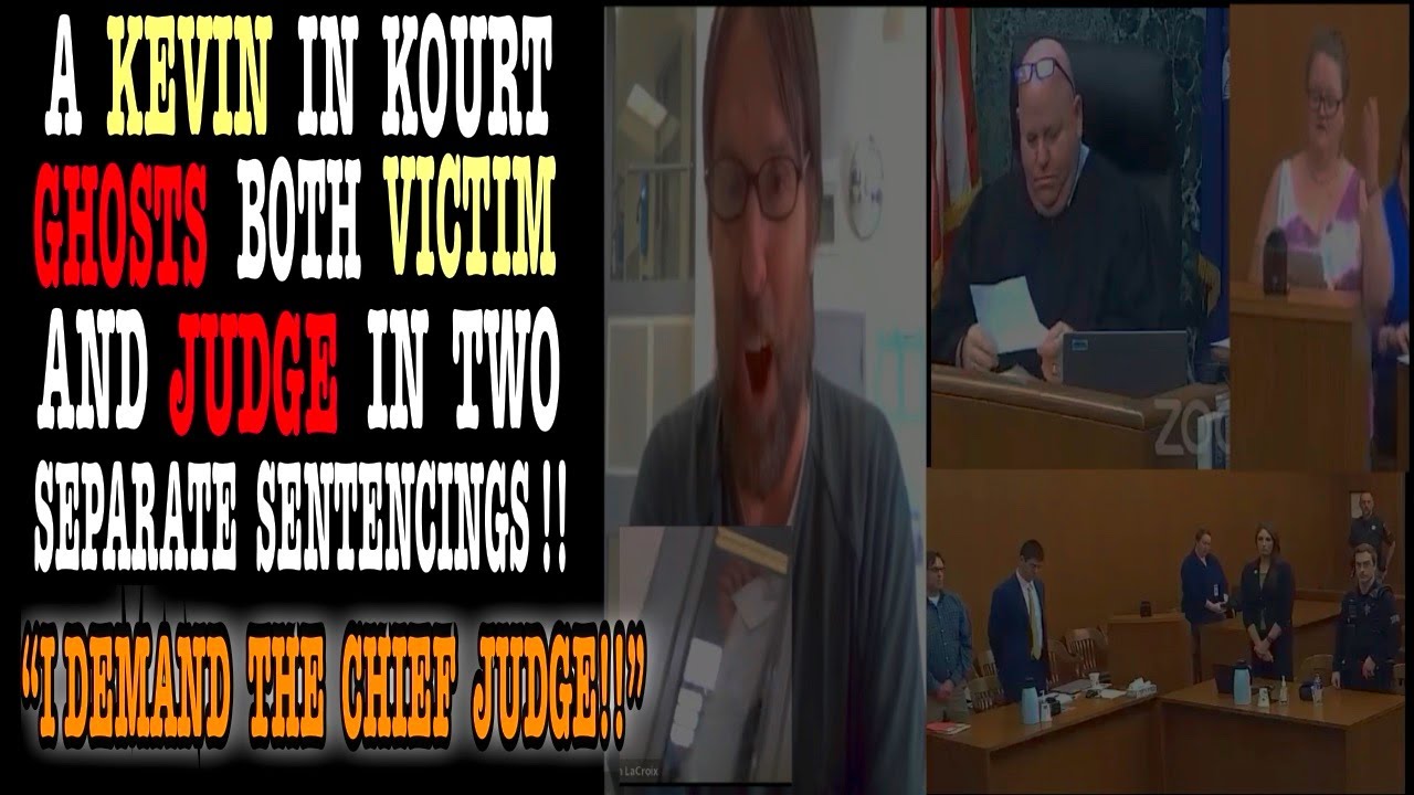 A KEVIN IN KOURT GHOSTS JUDGE AND VICTIM DURING SENTENCING! HE WANTS ...