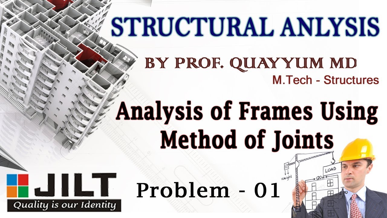 Analysis of Frames Using Methods of Joints - Problem - 01 (Structural ...